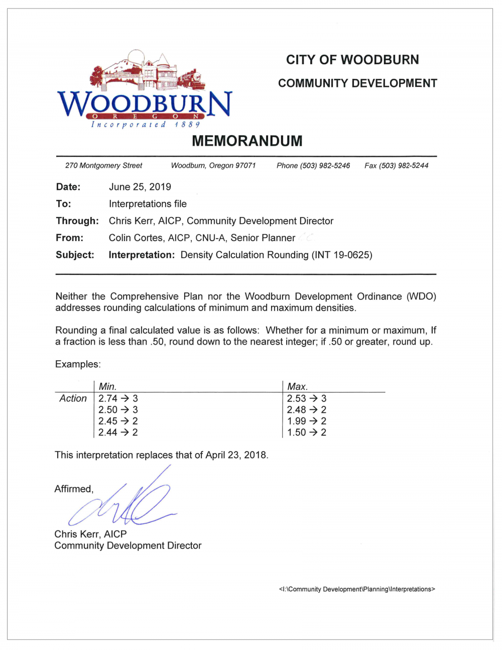 WDO Interpretations | Woodburn, Oregon